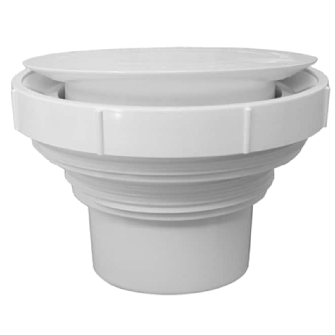 Sewer Relief Plug (Pop Off Cap) 3-in and 4-in White Round Cleanout
